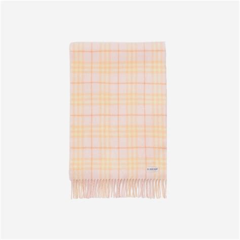 버버리 리버시블 체크 캐시미어 스카프 카메오 Burberry Kream
