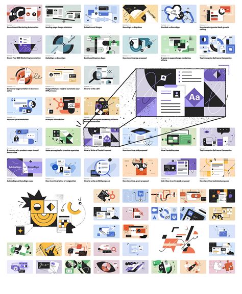 Communication Design And Illustrations For Pandadoc Behance