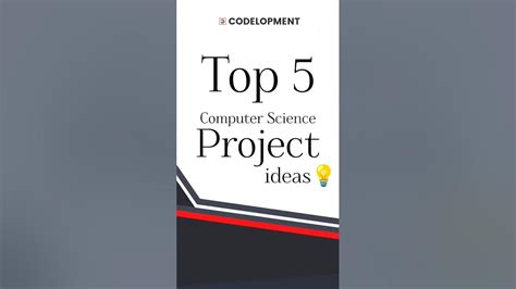 5 Best Computer Science Project Ideas 💡 In 2024 Cseprojects Projects Projectguide Youtube