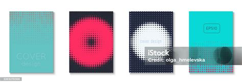 책 포스터 세트 최소한의 레이아웃으로 미래 개념 2d 프레임의 미니멀리즘 브로셔 웨이브 플라이어 미니멀리스트 하프톤 템플릿 기하학적 인 파티 질감입니다 트렌디한 책 포스터
