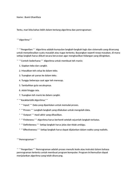 Algoritma Pemrograman Pdf