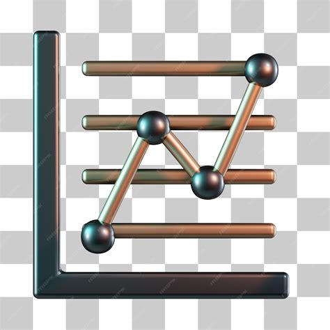 Premium Psd Line Chart Up 3d Icon