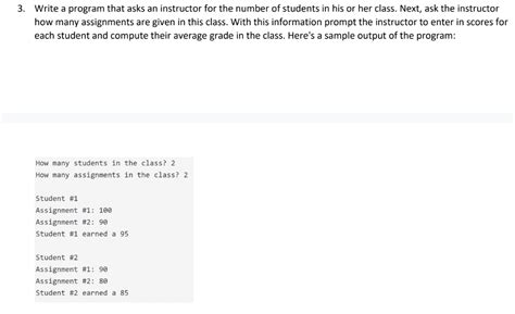 Solved Write A Program That Asks An Instructor For The
