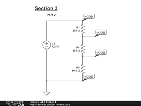 Lab 1 Section 3 CircuitLab