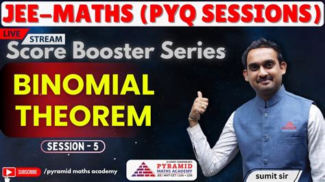 Binomial Theorem JEE PYQs Score Booster Series PyramidMathsAcademy YouTube