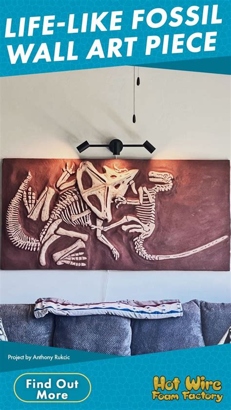 Realistic Fossil Slab Wall Art