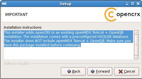 Opencrx V260 Server Installation