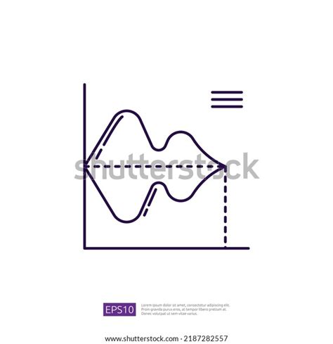 Growth Chart Curve Graph Outline Icon Stock Vector Royalty Free