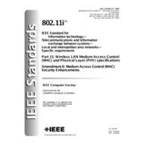 Ieee 802 11i 2004 Standard Pdf Standard Pdf Site