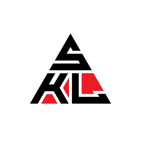 Skl Triangle Letter Logo Design With Triangle Shape Skl Triangle Logo