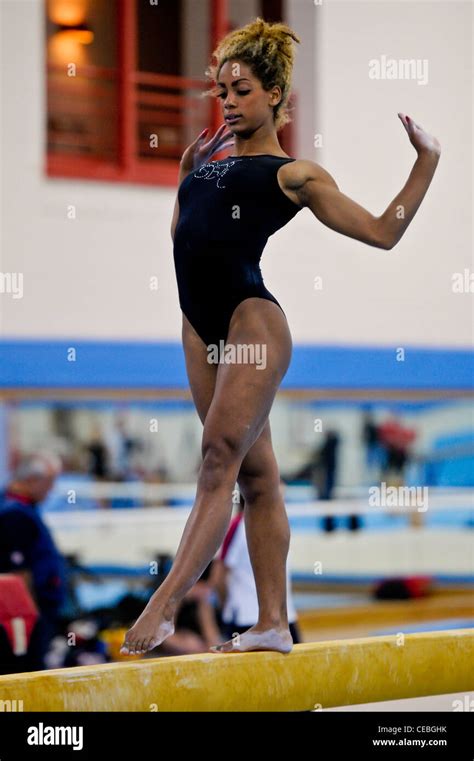 Danusia Francis Great Britain Squad Gymnast Pictured Training With The National Squad At
