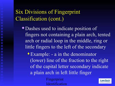 Fingerprint Classification Systems Henry And Ncic Ppt