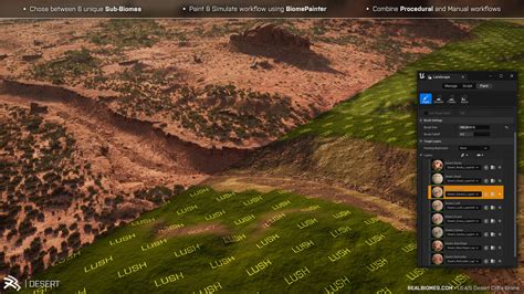 rb realbiomes desert cliffs biome monument valley trees grass forest in environments