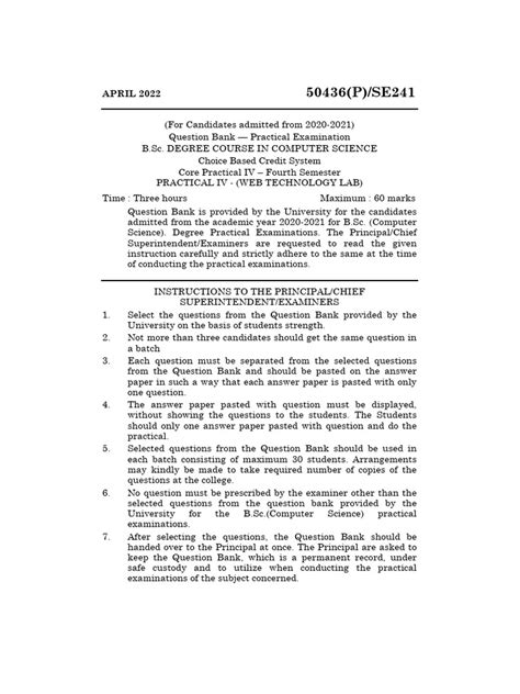 Se241 Web Tech Lab Pdf Xml Php