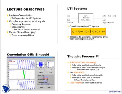 Lti Systems Signals And Systems Basics Lectue Slides Docsity