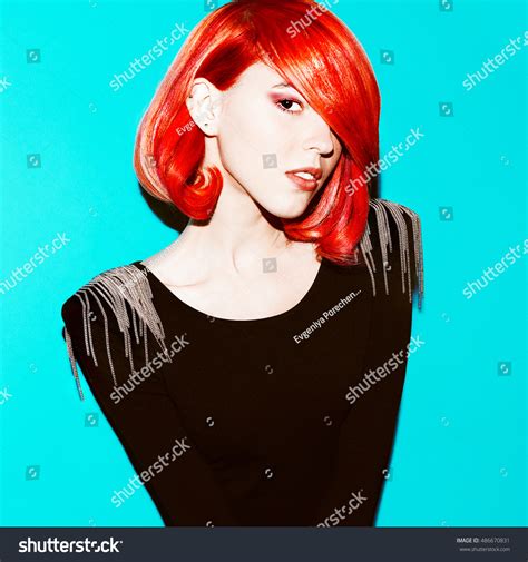 Sensual Beauty Model Style Hair Red Stock Photo Shutterstock