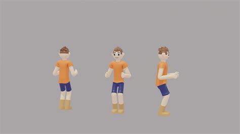 Free 3d Character 10 Animations Inverse Kinematics And Shapekeys