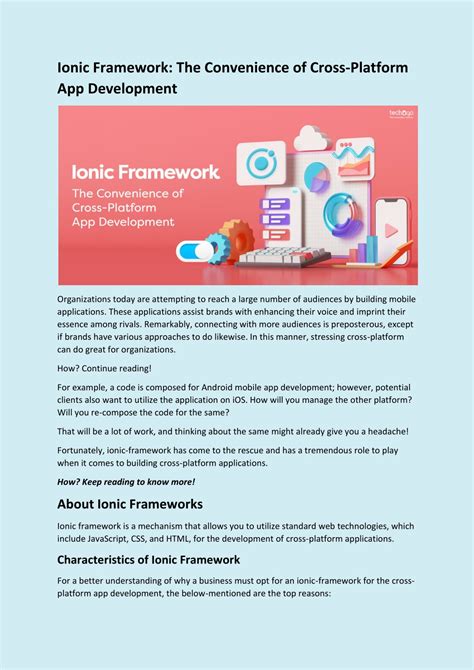 Ppt Ionic Framework The Convenience Of Cross Platform App