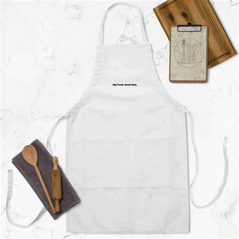Embroidered Apron Big Truck Small Dick