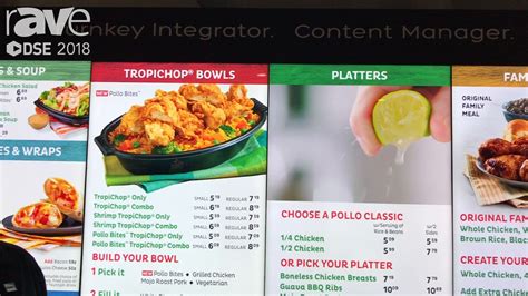 DSE 2018 LSI Industries Displays LG Menu Boards For Digital Signage RAVe PUBS