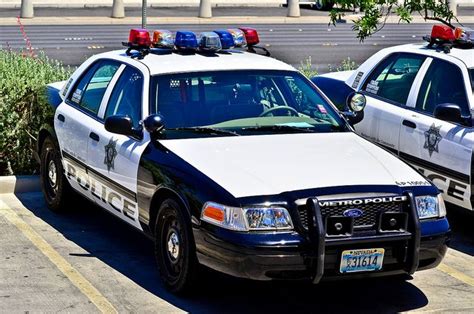 Las Vegas Metro Police Cars In Parking Lot