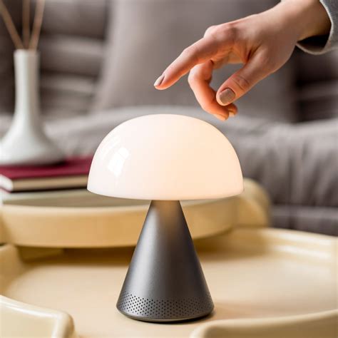 Lexon Mina L Audio Rechargeable Portable Led Lamp With Bluetooth S