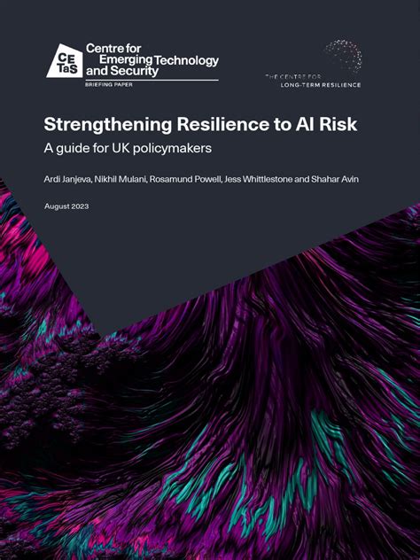 Cetas Cltr Ai Risk Briefing Paper Pdf Artificial Intelligence Intelligence Ai And Semantics