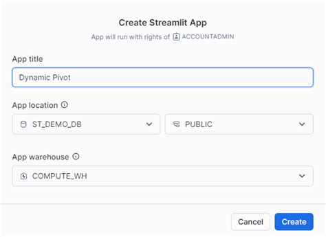 Streamlit In Snowflake Building A Dynamic Pivot Query App With Selectable Criteria Eric Heilman