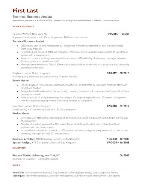 Rpa Business Analyst Resume Examples Guide For 2023 53 Off