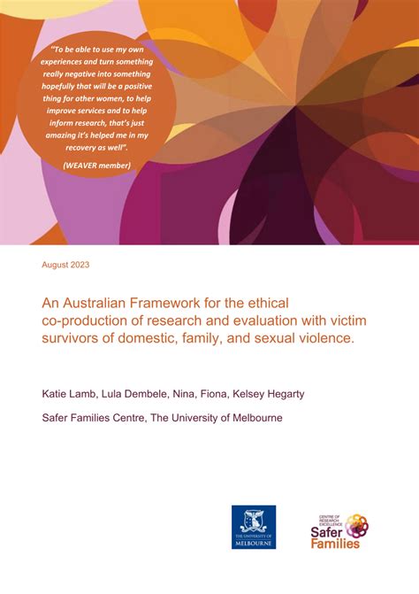 Pdf An Australian Framework For The Ethical Co Production Of Research