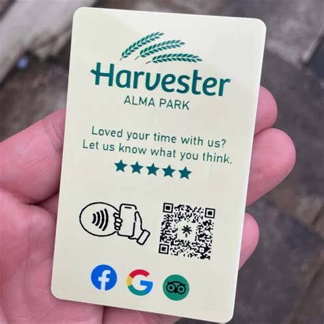 CUSTOM NFC AND QR CODE CARDS Google Reviews NFC