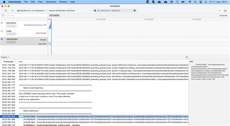 Mono Crashes In Monoreflectiongetcustomattrsdatachecked When Running Under Instruments