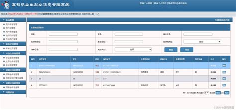 基于ssmmysql的高校毕业生就业信息管理系统 Csdn博客