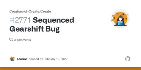 Sequenced Gearshift Bug · Issue 2771 · Creators Of Createcreate · Github
