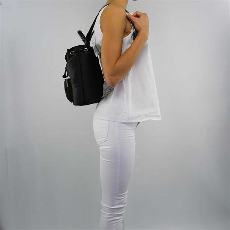 Borsa Zaino Twin Set Satinato Nero