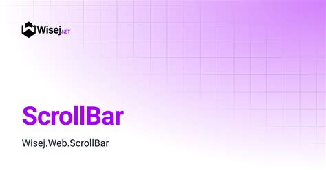 Scrollbar Wisejnet Api