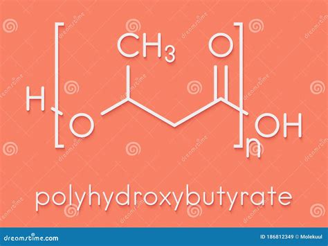 Polyhydroxybutyrate Phb Biodegradable Plastic Chemical Structure Polymer That Is Both Bio