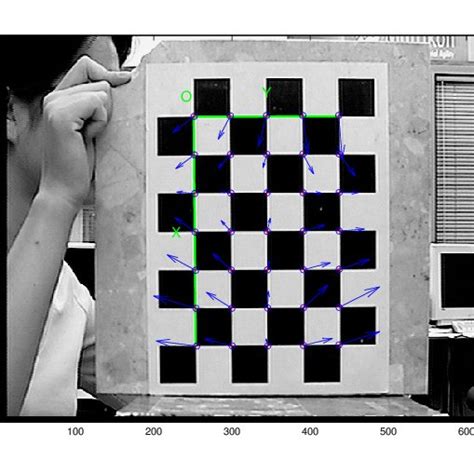 The Calibration Pattern Used In The Experiments Arrows Represent The