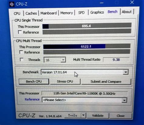 Результаты теста Cpu Z дают представление о производительности