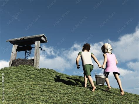 Jack And Jill Went Up The Hill Stock Illustration Adobe Stock