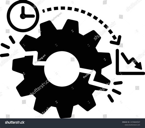 Material Productivity Icon Decrease Defect Vector Stock Vector Royalty