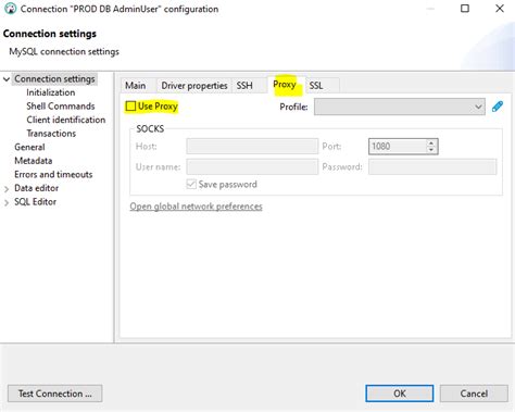 Automatic Proxy Configuration Not Showing Up On The Application · Issue 17147 · Dbeaverdbeaver
