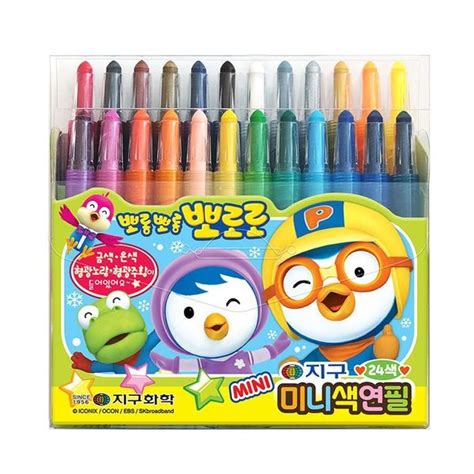 뽀로로 미니 색연필 24색 샤프식 돌돌이색연필 Ssg Com