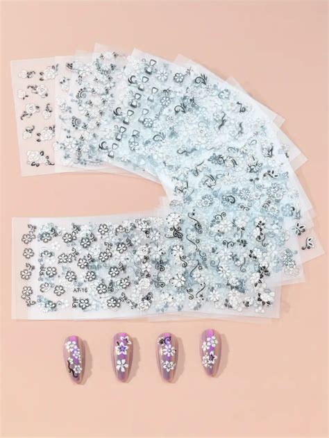 Стикери за изкуство за нокти 3d капки лепило Изработка Черно Temu Bulgaria