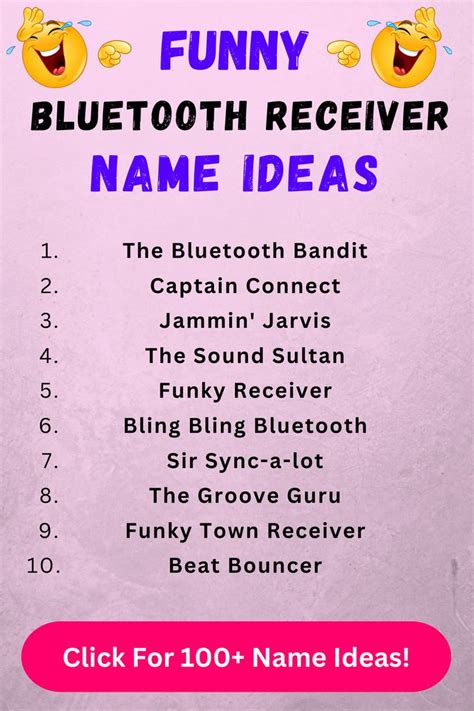 Top 202 Bluetooth Receiver Name Ideas