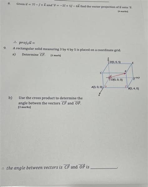 Solved Given U I K And V I J K Find The Vector Chegg