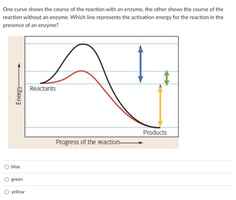 Solved One Curve Shows The Course Of The Reaction With An Chegg