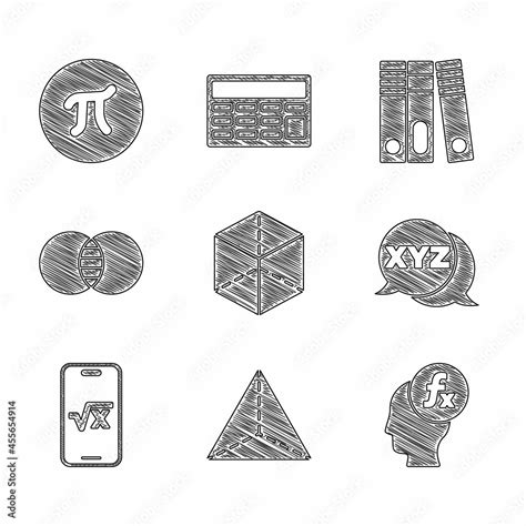 Set Geometric Figure Cube Tetrahedron Function Mathematical Symbol XYZ Coordinate System