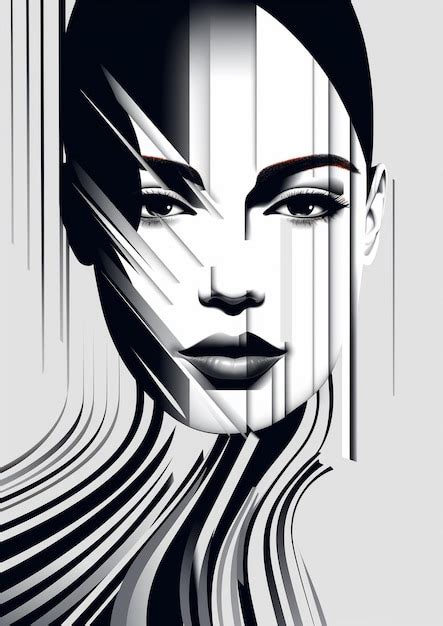 Premium Ai Image Minimalist Soft Light White And Black Rhythmic Composition