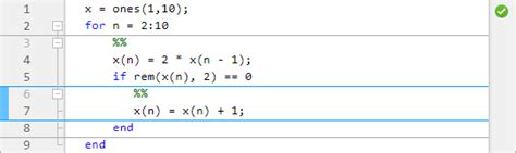 Create And Run Sections In Code Matlab And Simulink